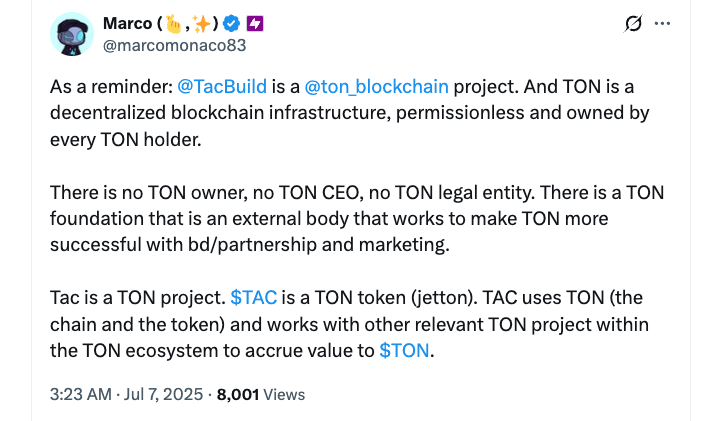 Tac主网正式上线：TON与Telegram生态迎来以太坊DeFi革命_CHAINTT链头条
